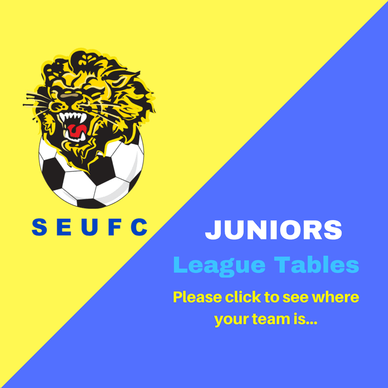 Junior League Tables as of 8 April 2018 - SEUFC